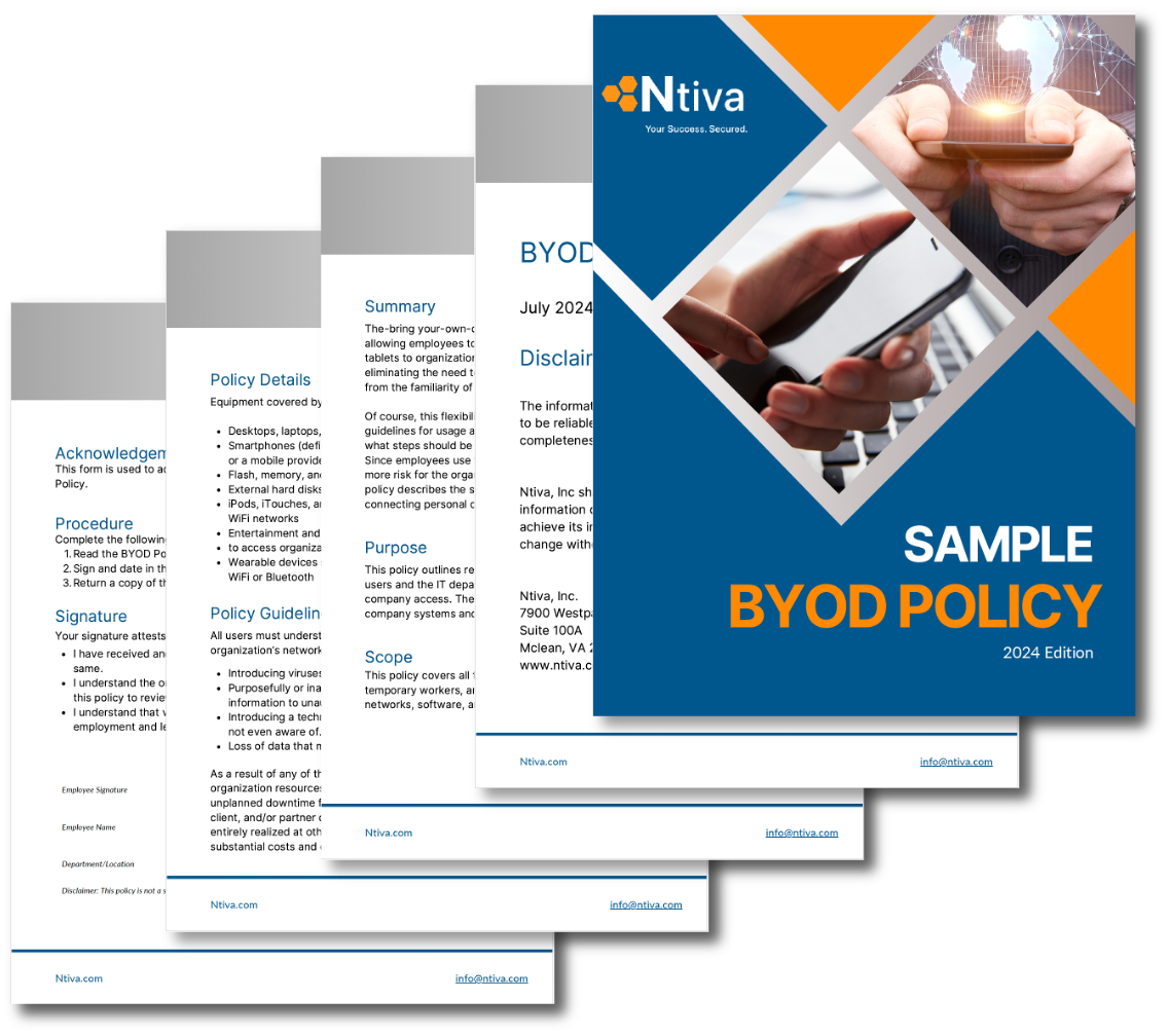 Download Your Complimentary Sample BYOD Policy!